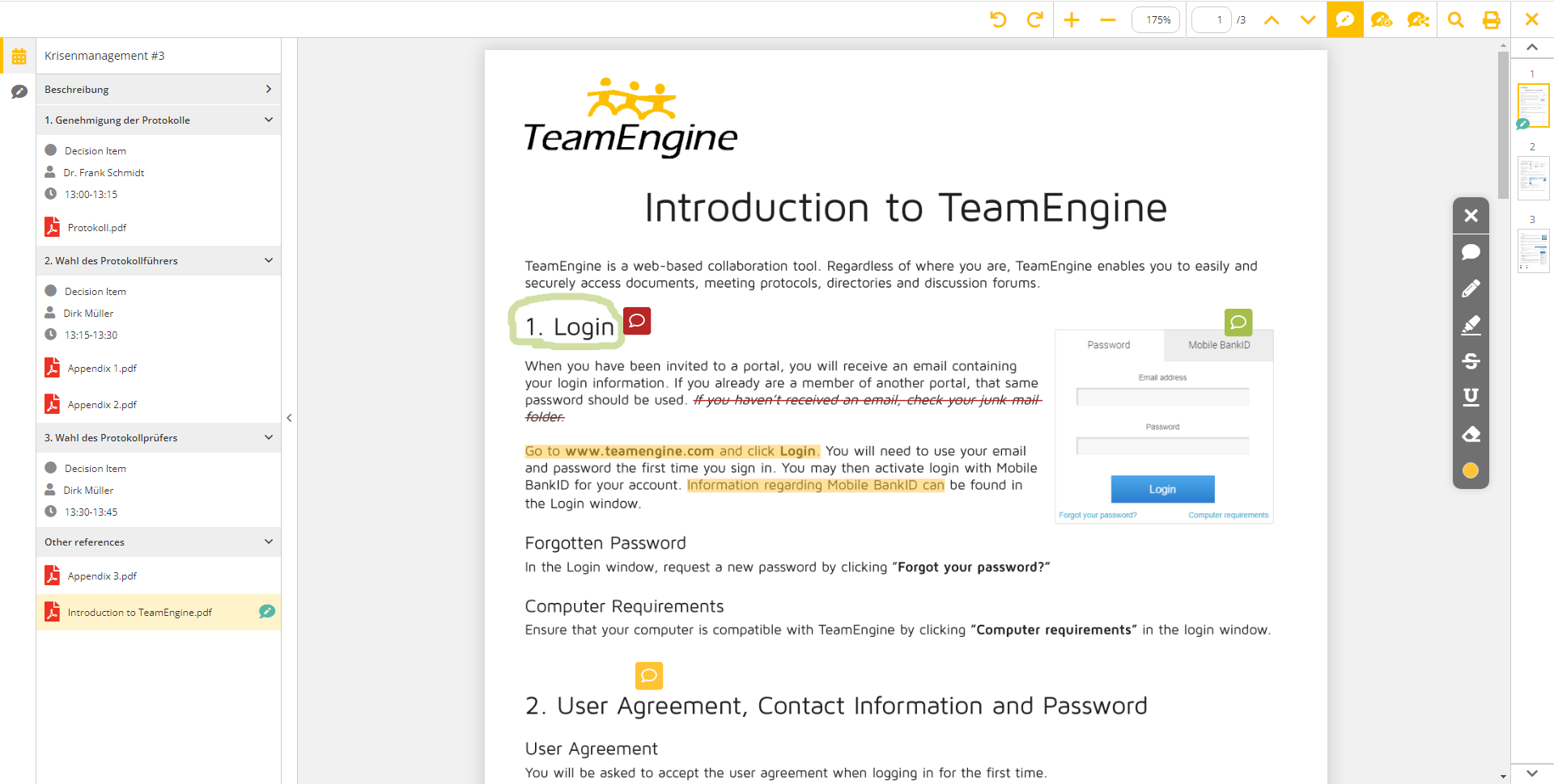 TeamEngine Krisenportal